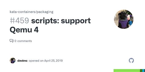 Scripts Support Qemu Issue Kata Containers Packaging GitHub