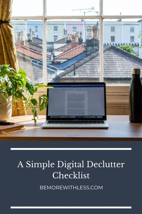 A Simple Digital Declutter Checklist Declutter Checklist Digital