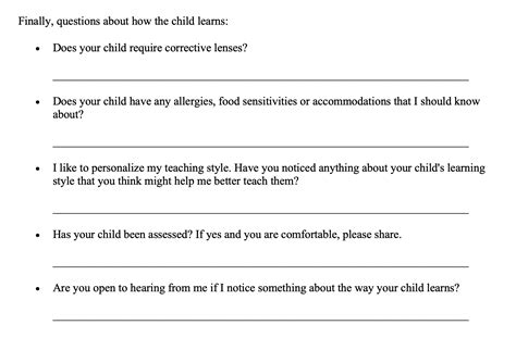 Questionnaire Learning Styles Rebekah Maxner