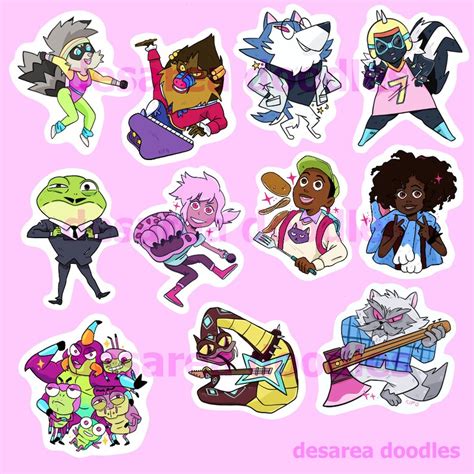 Kipo Cute Sticker Set Kipo Benson Wolf Etsy
