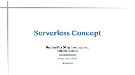 Serverless Computing Speaker Deck