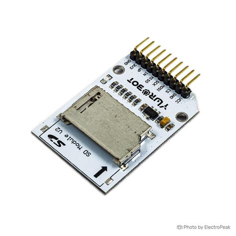 YwRobot SD Card Read Write Storage Module ElectroPeak