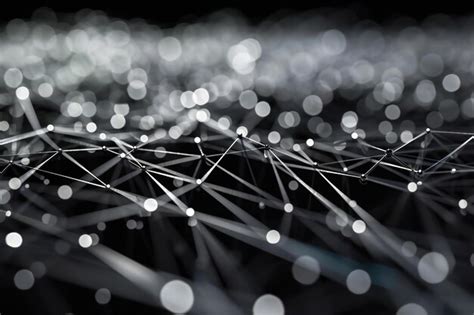 Premium Photo Abstract Of Network Connection Structure Futuristic Technology Style Background