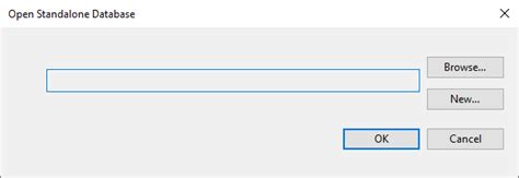 Open Database Dialog