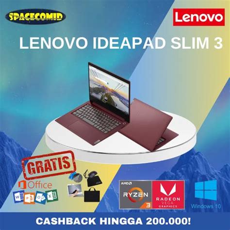 Jual Lenovo Ideapad Slim Amd Ryzen U Gb Ram Gb Ssd Fhd Gb Gb Ssd