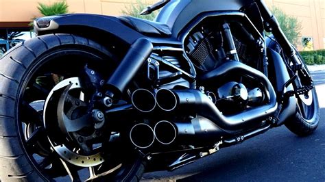 Harley V Rod Muscle Exhaust Bassani Chrome Road Rage 2 Into 1 Short