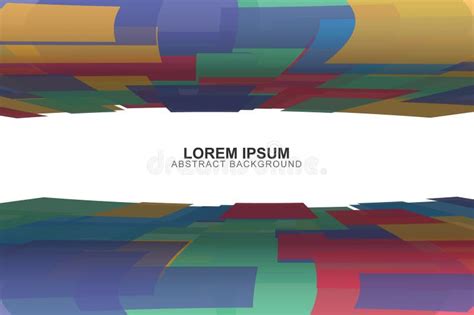 Abstract Colorful Perspective Rectangles Background Stock Vector Illustration Of Background
