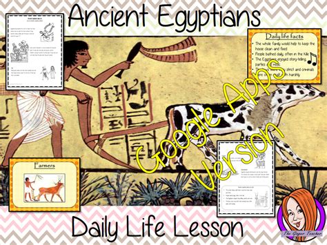 Distance Learning Ancient Egyptian Daily Life Google Slides Lesson Teaching Resources