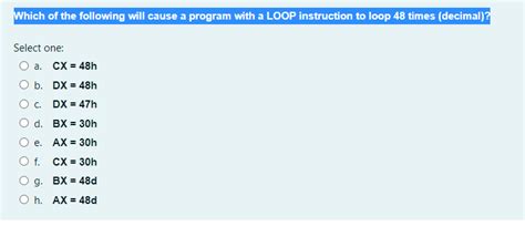 Solved Which Of The Following Will Cause A Program With A