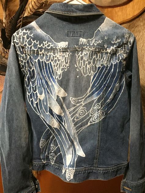 One Of A Kind Bleach Art Alcohol And Sharpie Art Denim Jacket With