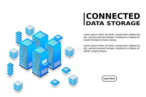 Data Center Cloud Database Concept Of Big Data Processing Center Hosting Server Or Data