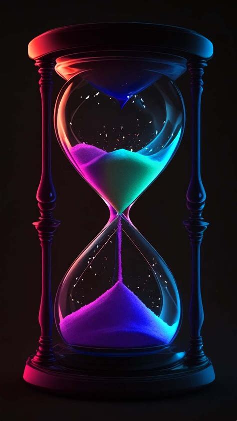 sand timer oled iphone wallpaper 4k