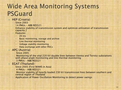 Wide Area Monitoring Systemswams Ppt