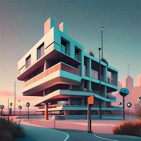 Edificios Y Carreteras Urbanas Modernas Foto Premium