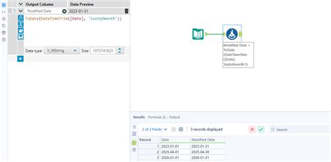 solved convert dates to last day of given month alteryx community