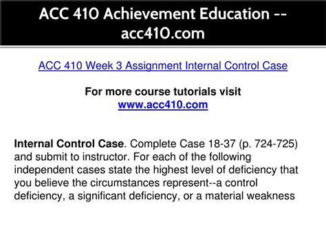 Ppt Acc 410 Achievement Education Powerpoint