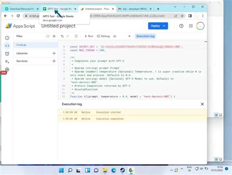 Integrating OPEN AI Script Into Google Sheets Simplified Guide