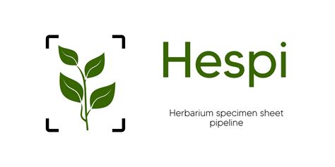 GitHub Rbturnbull Hespi HErbarium Specimen Sheet PIpeline