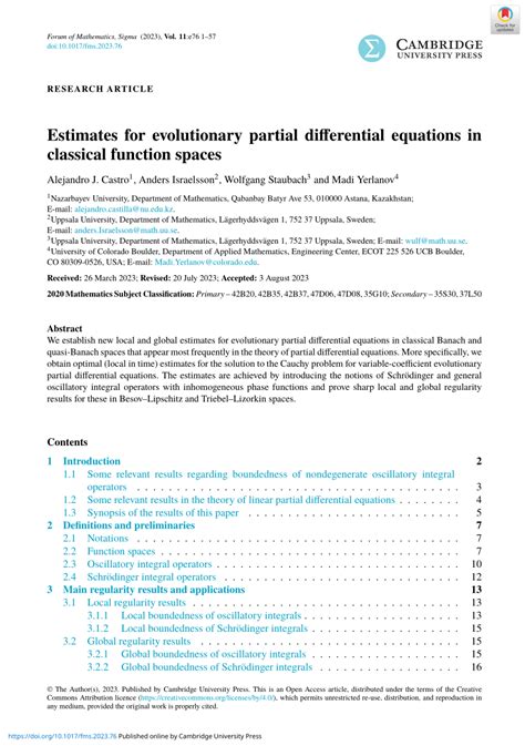 Pdf Estimates For Evolutionary Partial Differential Equations In