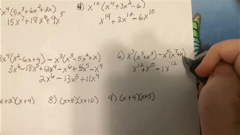 Algebra Multiply Polynomial Youtube