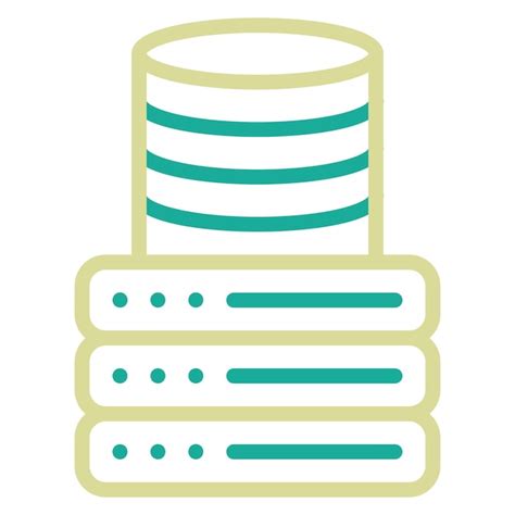 premium vector database vector icon illustration of web hosting iconset