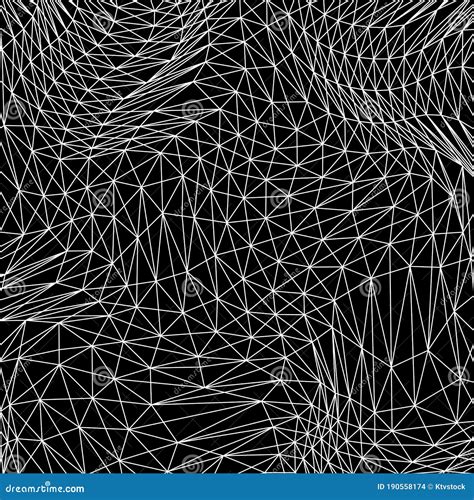 Geometric Low Poly Triangle Linear Background Stock Vector Illustration Of Abstraction