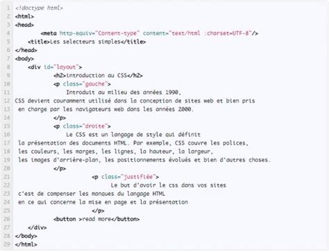 Exercices En Css Les Sélecteurs Série 01 Apcpedagogie