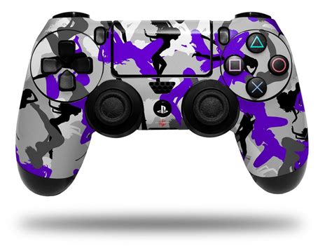WraptorSkinz Skin Wrap For Sony PS Dualshock Controller Girl Silhouette Camo Purple Walmart Com