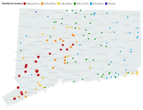 Ct Flooding How Much Rain Did Your Town Get This Week
