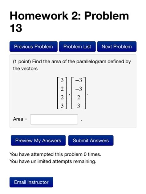 Solved Homework 2 Problem 13 Previous Problem Problem List