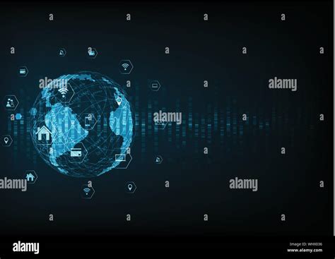 Vector Background Abstract Technology Communication Concept Stock