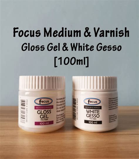 [100ml] Focus Medium And Varnish Gloss Gel White Gesso Modeling Paste Lazada Ph