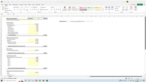 Adjusted Cost Basis Calculator Efinancialmodels