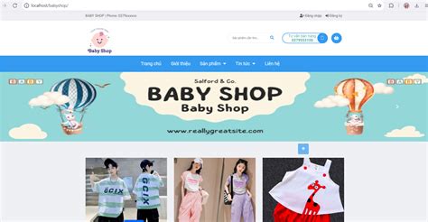 Full Source Code Đồ án Tốt Nghiệp Bán Quàn áo Thời Trang Cho Bé Php
