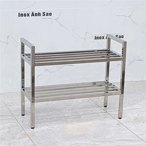 KỆ DÉP INOX 2 TẦNG rWh Công Ty TNHH INOX Ánh Sao