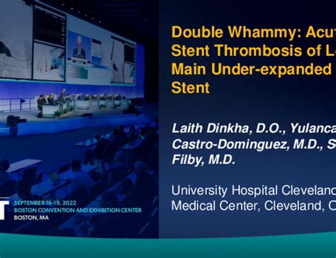 Tct 648 Double Whammy Acute In Stent Thrombosis Of Left Main Under
