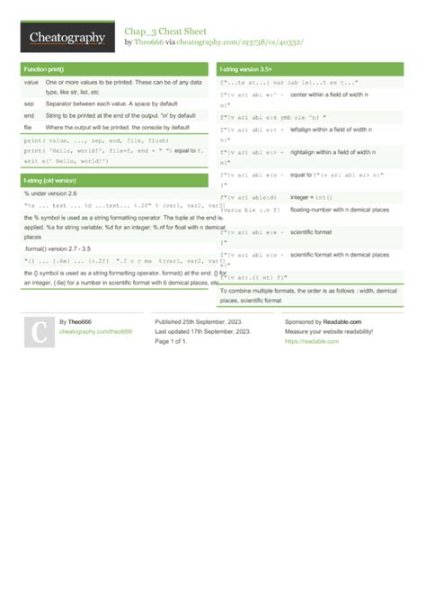 chap 3 cheat sheet by theo666 download free from cheatography