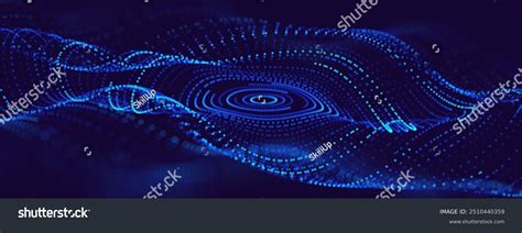 Big Data Visualization Circular Particles Dots Stock Vector Royalty Free 2510440359 Shutterstock
