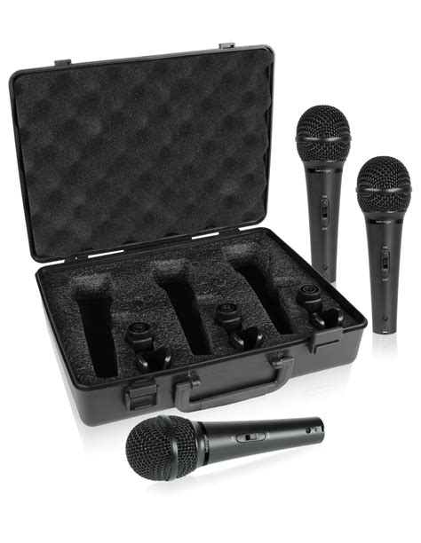 Behringer Xm1800s Dynamic Vocal And Instrument Microphone 3 Pack