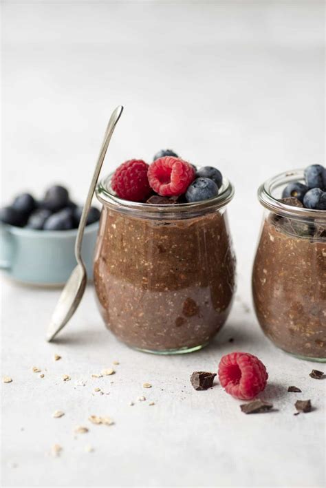 Chocolate Overnight Oats Baked Bree