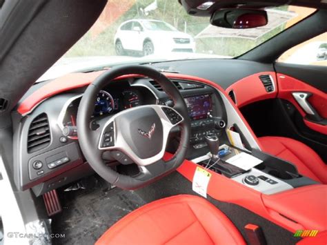 Adrenaline Red Interior 2016 Chevrolet Corvette Stingray Coupe Photo