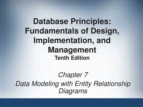PPT Chapter Data Modeling With Entity Relationship Diagrams PowerPoint Presentation ID