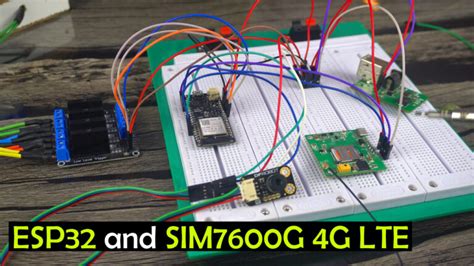 Esp32 And Sim7600g 4g Lte Module Esp32 5v 3a Power Supply