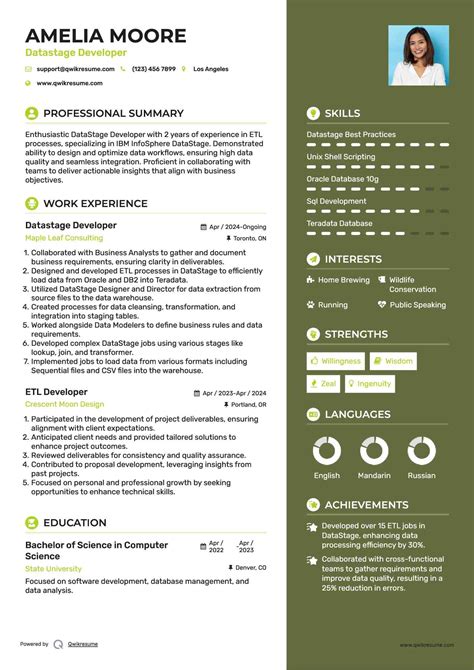 10 Datastage Developer Resume Samples And Templates For 2025