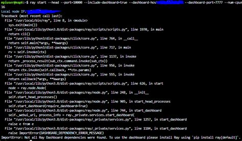 [bug] ray 1 8 0 [default] does not contain dashboard when installing