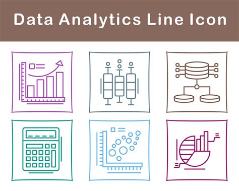 Data Analytics Vector Icon Set Vector Art At Vecteezy