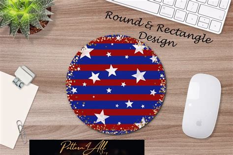 America Flag Mouse Pad Round Rectangle Mouse Pad Design