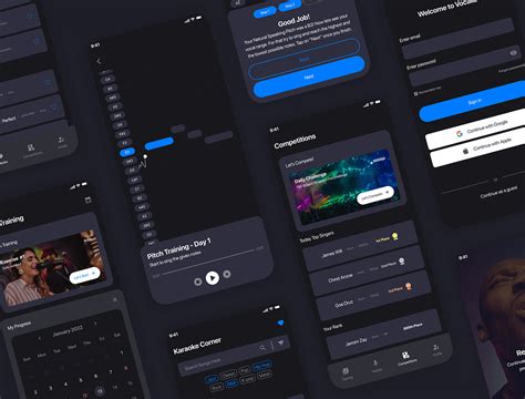 Voice Training App UI Behance