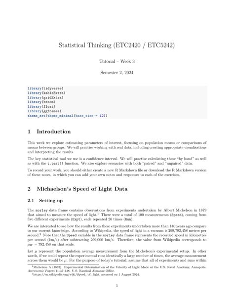 Statistical Thinking Tutorial Parameter Estimation And Confidence Intervals