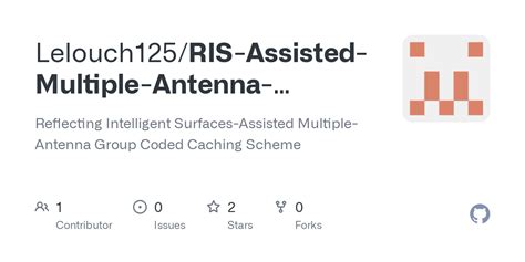 Github Lelouch125ris Assisted Multiple Antenna Group Coded Caching Scheme Reflecting